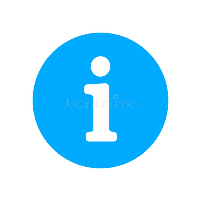Blue Information Icon Design. User Interface Design. Vector ...
