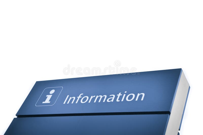 Blue information sign stock image. Image of tourism, ideas - 56695827