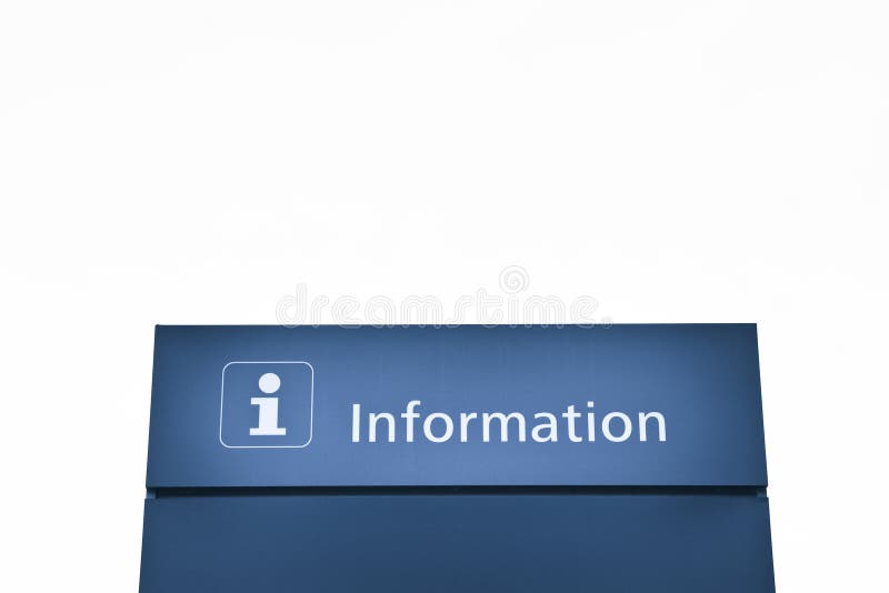 Blue information sign stock image. Image of tourism, ideas - 56695827