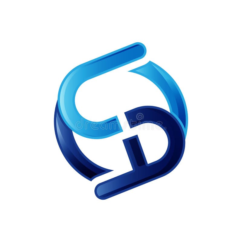 Blue Initial SA Letter Logo Design Vector Graphic Concept Illustrations ...