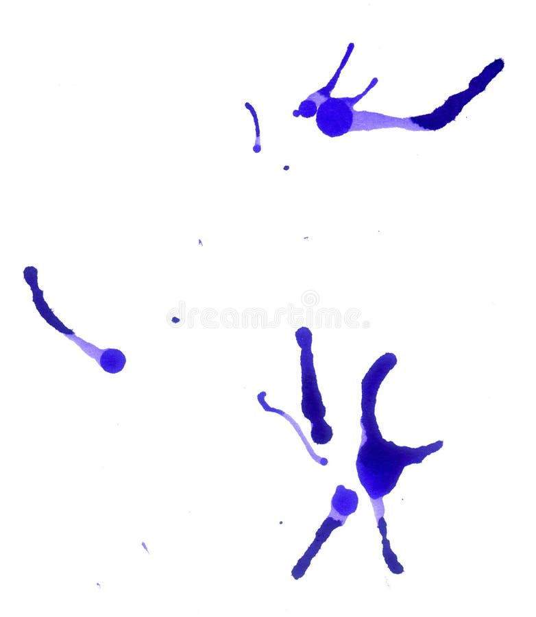 Blue Ink Blot stock photo. Image of spots, oops, blobs - 43796232