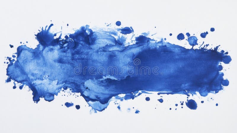 Blue Ink Blot Texture Background Design Stock Illustration ...