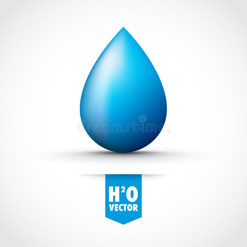 Blue ink droplet stock vector. Illustration of clean - 92685951