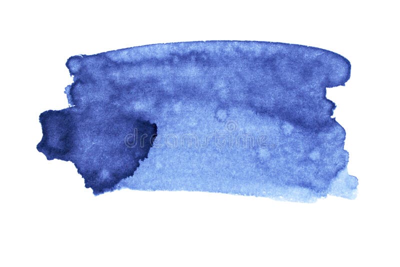 Blue Ink Stain. Background Ink Texture on Paper Isolated on White ...