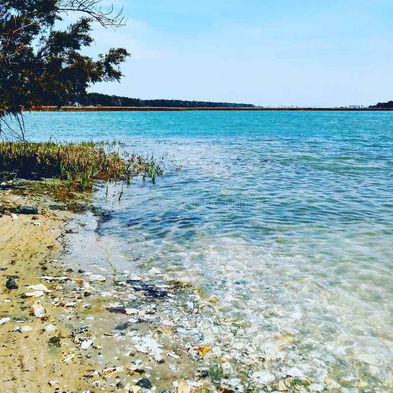 Blue Inlet Water from the Atlantic Ocean Stock Photo - Image of ocean ...