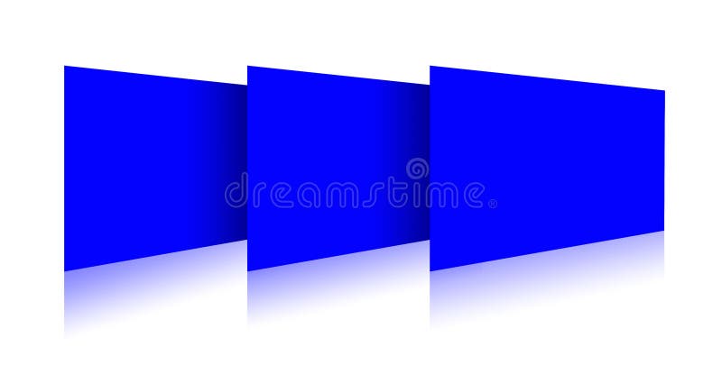 Blue Insert Report or Screenshoot Blank Template for Presentation ...