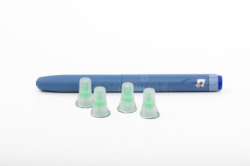 Blue Insulin Pen with Needles for Type 1, Type 2 Diabetes Treatment on ...
