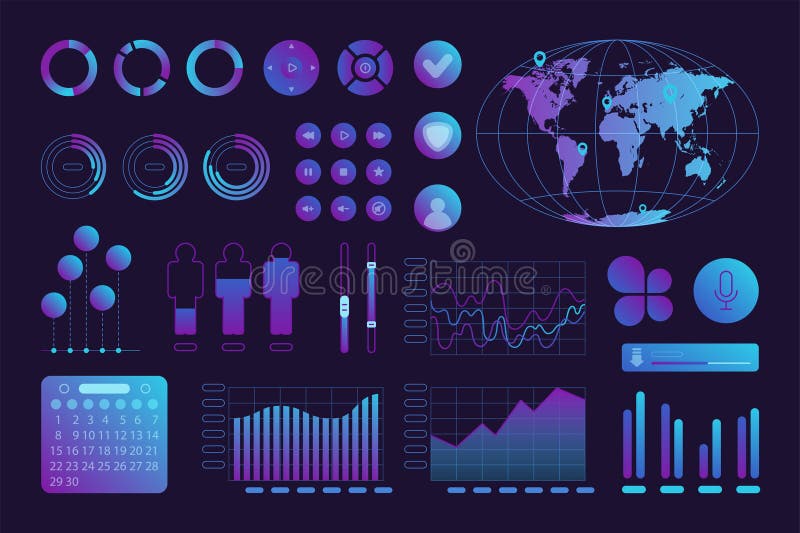 Web Dashboard Dark Ui Stock Illustrations – 772 Web Dashboard Dark Ui Stock Illustrations ...