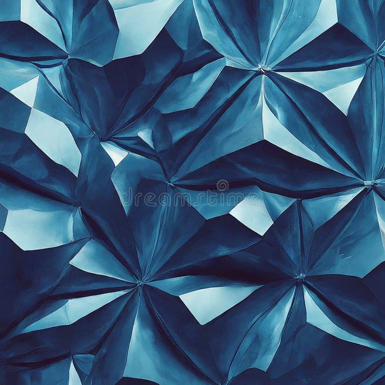 Blue Interlocking Hexagons Pattern Stock Illustration - Illustration of ...