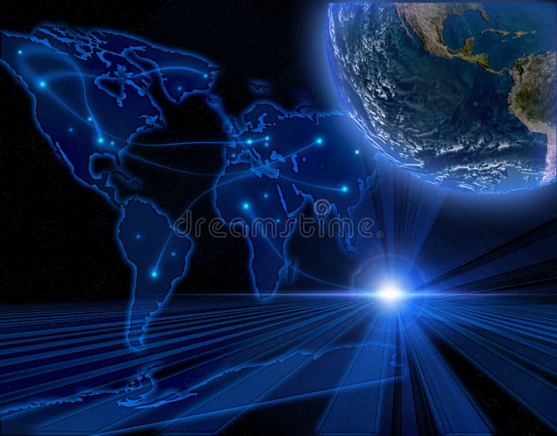 Blue internet background stock illustration. Illustration of news ...