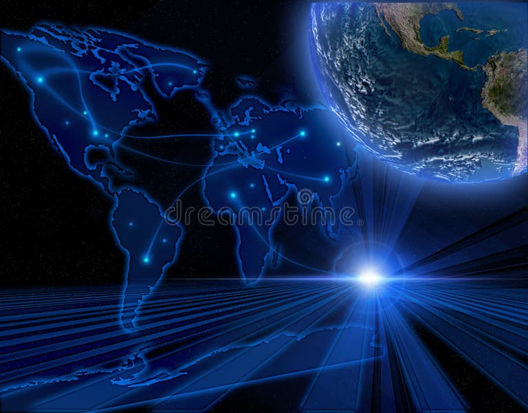 Blue internet background stock illustration. Illustration of news ...