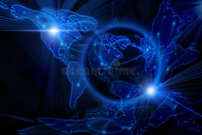 Blue internet background stock illustration. Illustration of news ...