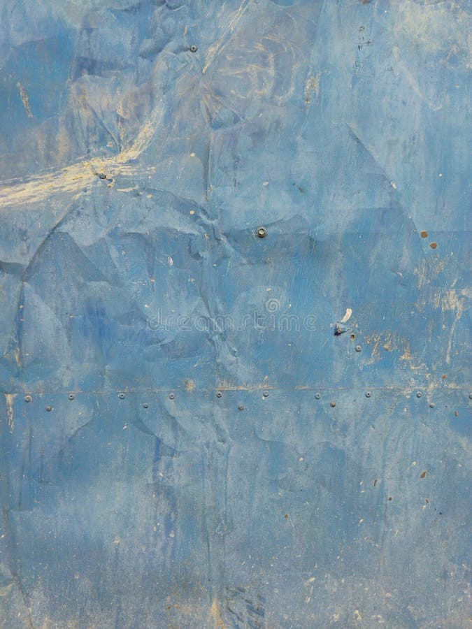 Blue Iron Plate Texture, Blue Fading Paint on Steel Gate Background ...