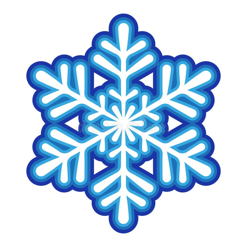 Blue Isolated Snowflake. Vector Icon, Logo Design Stock Vector ...