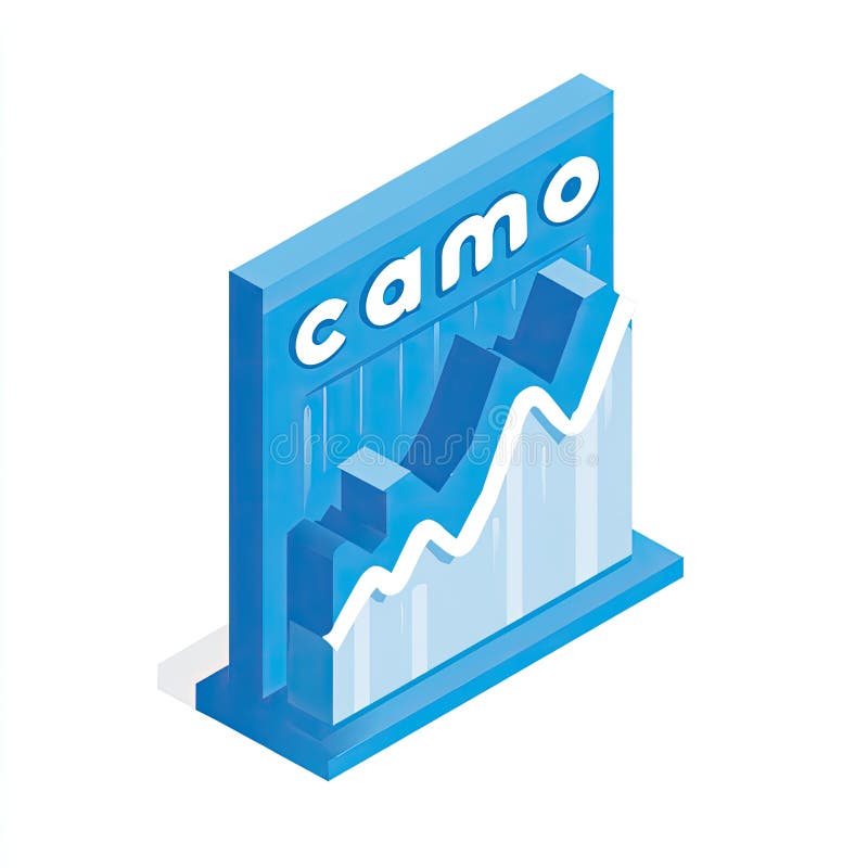 Camo Growth Chart stock illustration. Illustration of investment ...