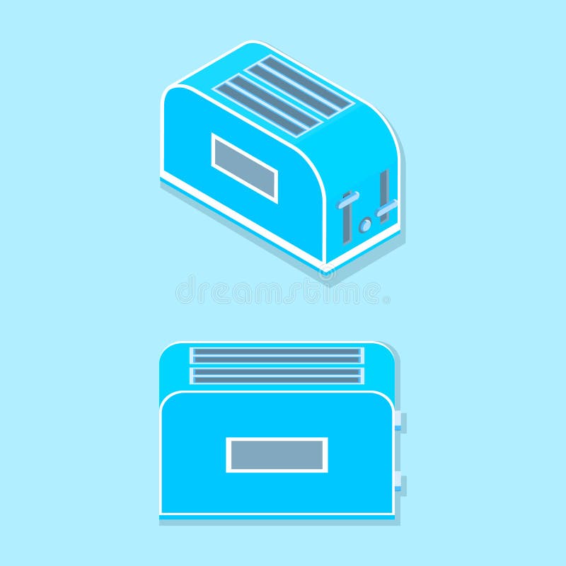 Toaster Isometric Vector Stock Illustrations – 831 Toaster Isometric ...