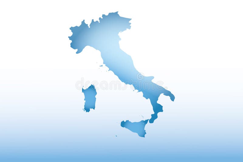 Blue Map of Italy Administrative Divisions with Travel Infographic ...