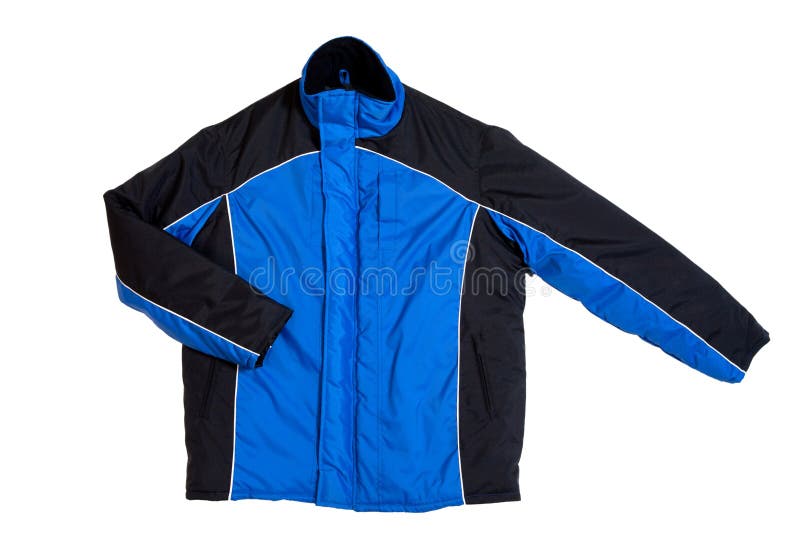 Blue jacket stock image. Image of modern, isolated, white - 16019057