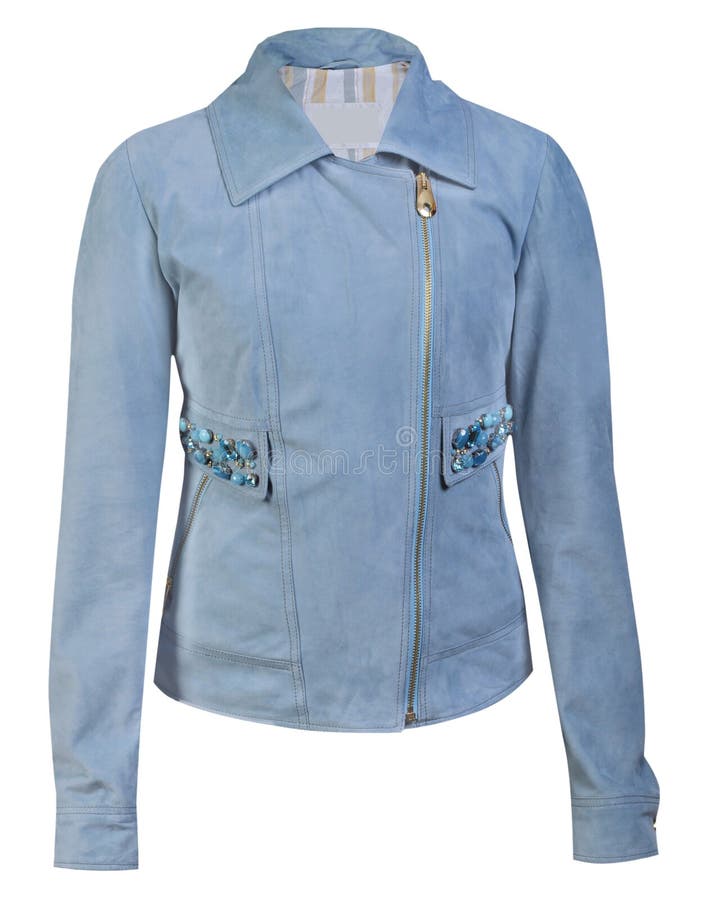 Blue jacket stock image. Image of jacket, fabric, collar - 33994531