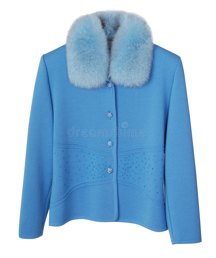 Blue jacket stock image. Image of clothes, garment, blue - 45750447