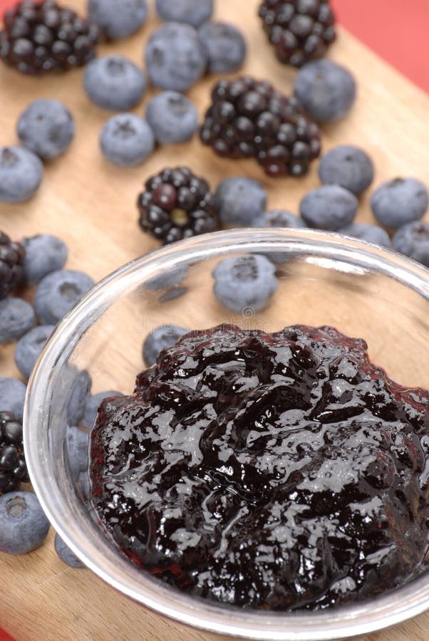 Blue jam. stock image. Image of indulgence, forest, ingredient - 9129619