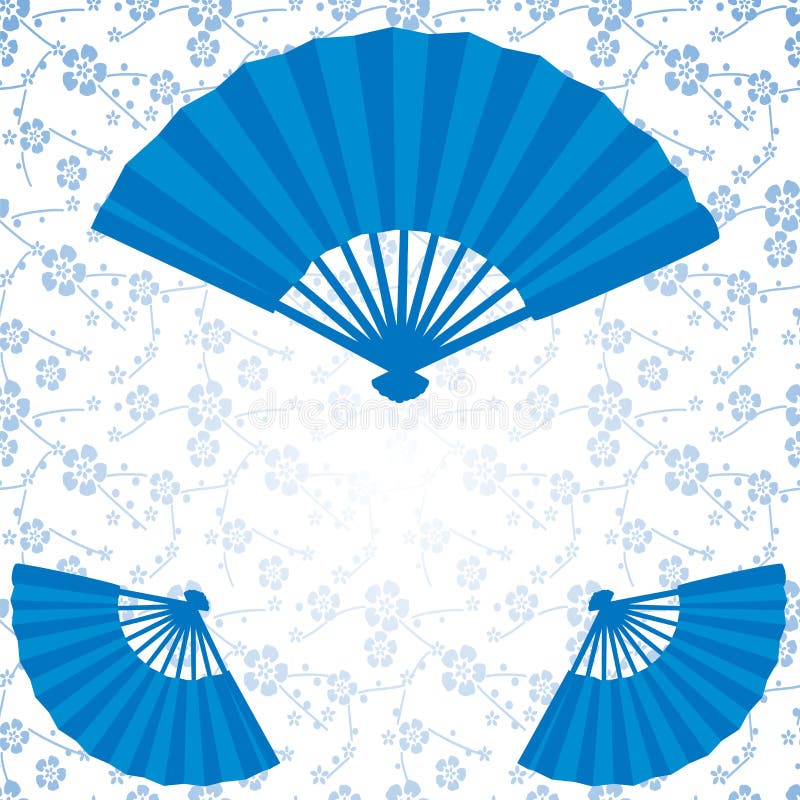 Japanese fan stock vector. Illustration of graphic, card - 8310768