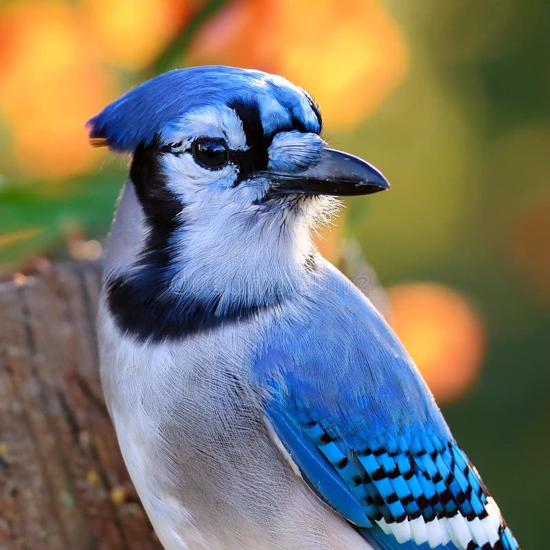 Blue jay, AI generated stock illustration. Illustration of cyanocitta ...