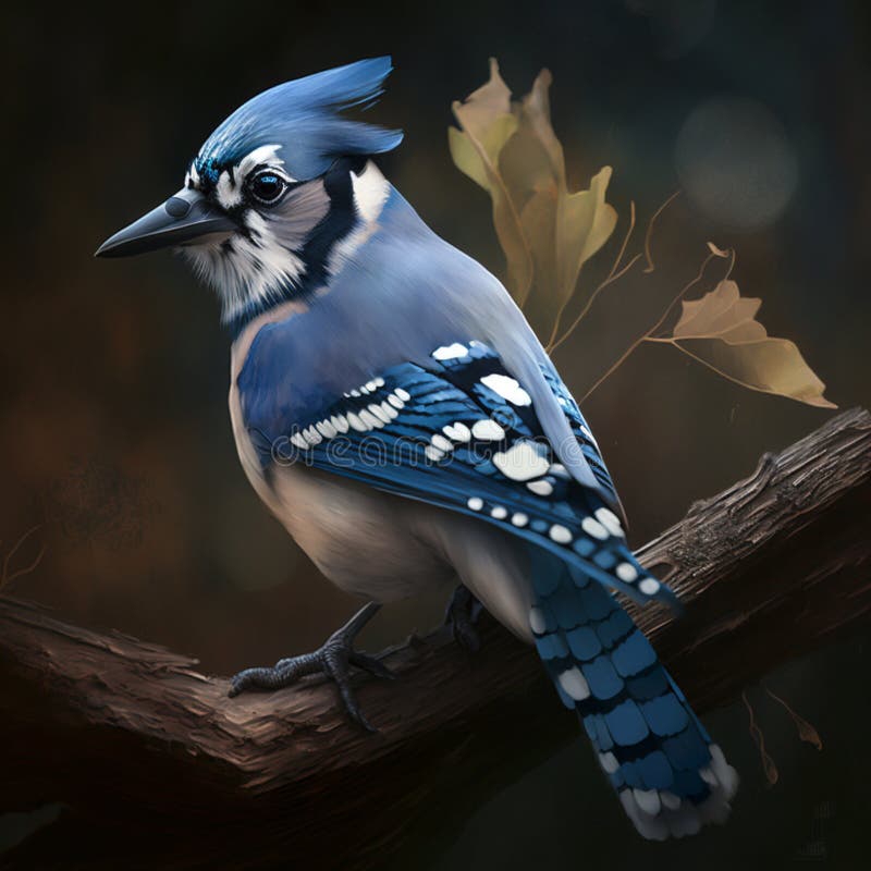 Blue Jay stock illustration. Illustration of perching - 270907275
