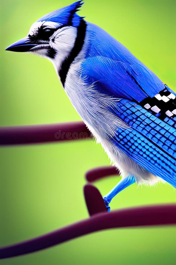Blue Jay Animal. AI Generated. Stock Illustration - Illustration of ...