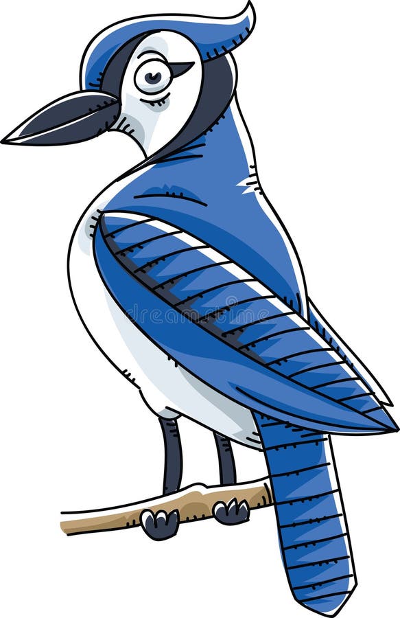 Blue Jay Bird stock illustration. Illustration of colorful - 41195046