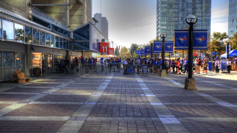 Toronto Blue Jays Baseball Team at Famous Rogers Centre Dome in Toronto ...