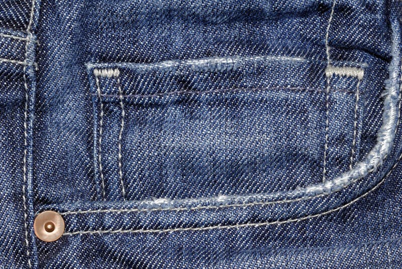 Blue Jeans Close Up of Stitching Stock Image - Image of line, clean ...