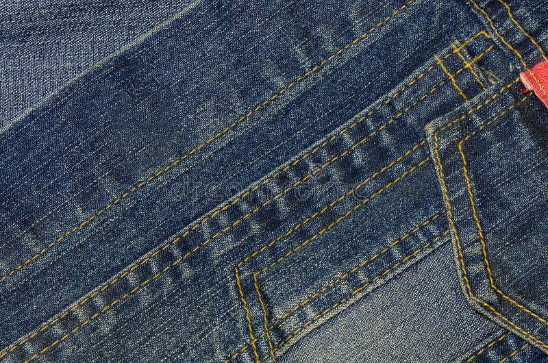 Blue Jean Denim Texture Background. Stock Image - Image of seams ...