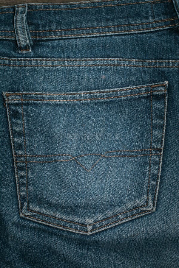 Blue Jeans Back Pocket. Background Stock Photo - Image of contemporary ...