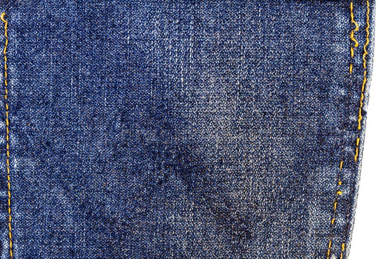 Blue jeans back pocket stock photo. Image of closeup - 183657100