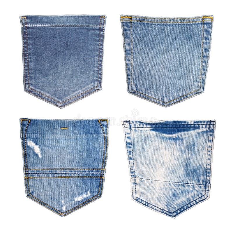 Blue Jeans Back Side Pocket Stock Image - Image of fabric, background ...