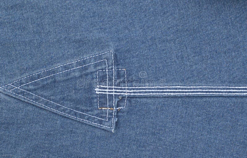 Blue Jeans Background White Thread Arrow Sign Stock Photos - Free ...