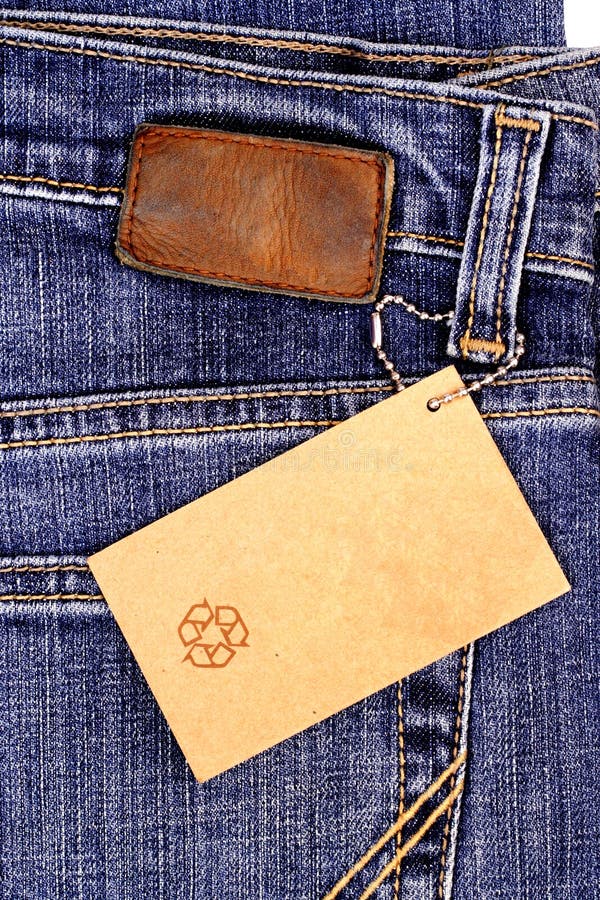 Empty price tag with jeans stock image. Image of dungarees - 20981265