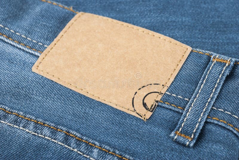 Blue jeans label stock image. Image of style, design - 27628793