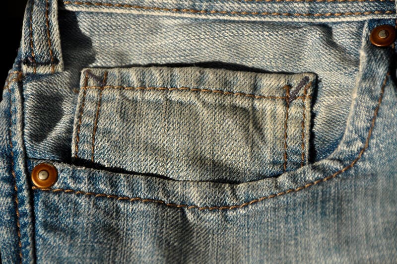Blue jeans pocket parts stock image. Image of style - 131868201