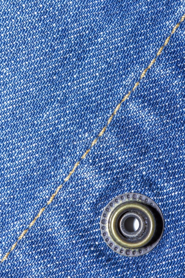 Blue Jeans Texture Background and Seam for Text Area Stock Image ...