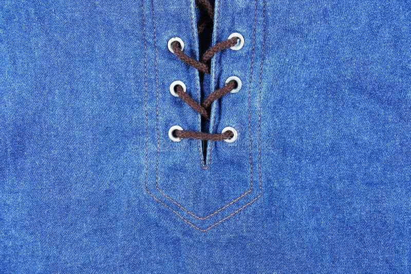 Blue Jeans Texture with Tied Rope Stock Image - Image of design ...