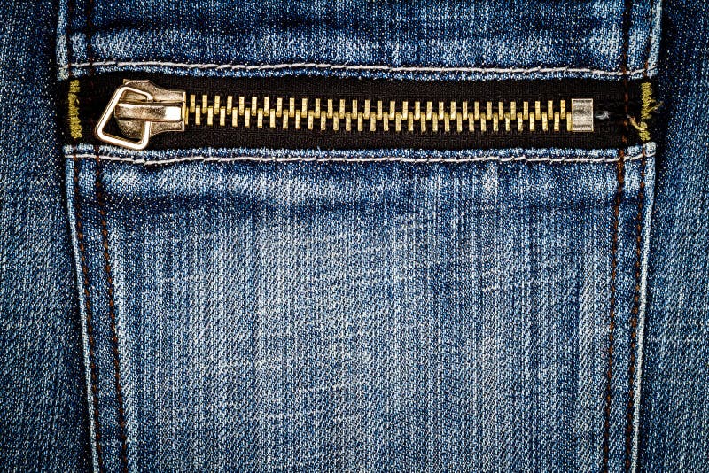 Zipper on jeans stock image. Image of blue, macro, detail - 25170513