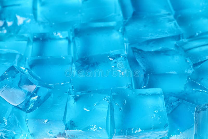 Blue Jelly Cubes As Background Stock Image - Image of delicious, piece ...