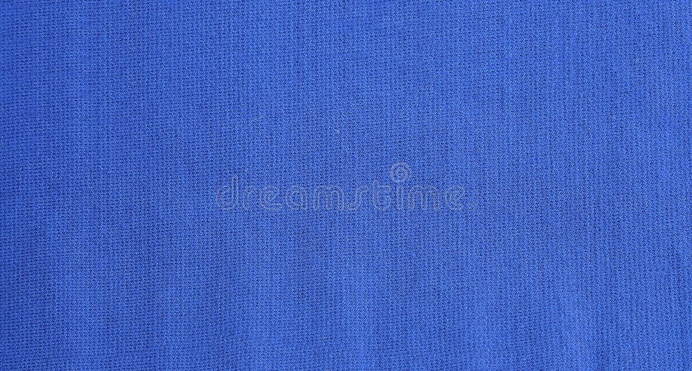 Blue Jersey Fabric Texture As Backround Stock Photo - Image of jersey ...