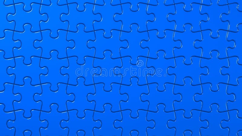 Blue Jigsaw Puzzle stock illustration. Illustration of lead - 169051112