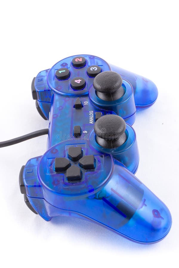 Blue Gaming Joypad stock image. Image of lose, tech, controller - 732151
