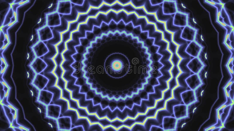 Blue Kaleidoscope Circle Abstract Background Stock Illustration ...