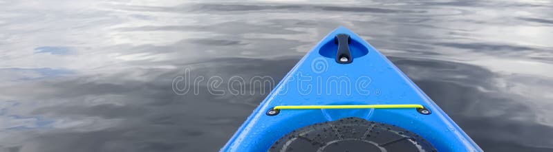 Blue Kayak on Open Water at Loch Lomond Stock Photo - Image of ...