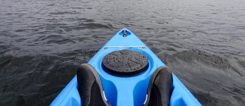 Blue Kayak on Open Water at Loch Lomond Stock Image - Image of ...